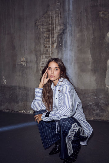 Haute L'Amitié Striped Fringe Shirt – NOMI The Collection